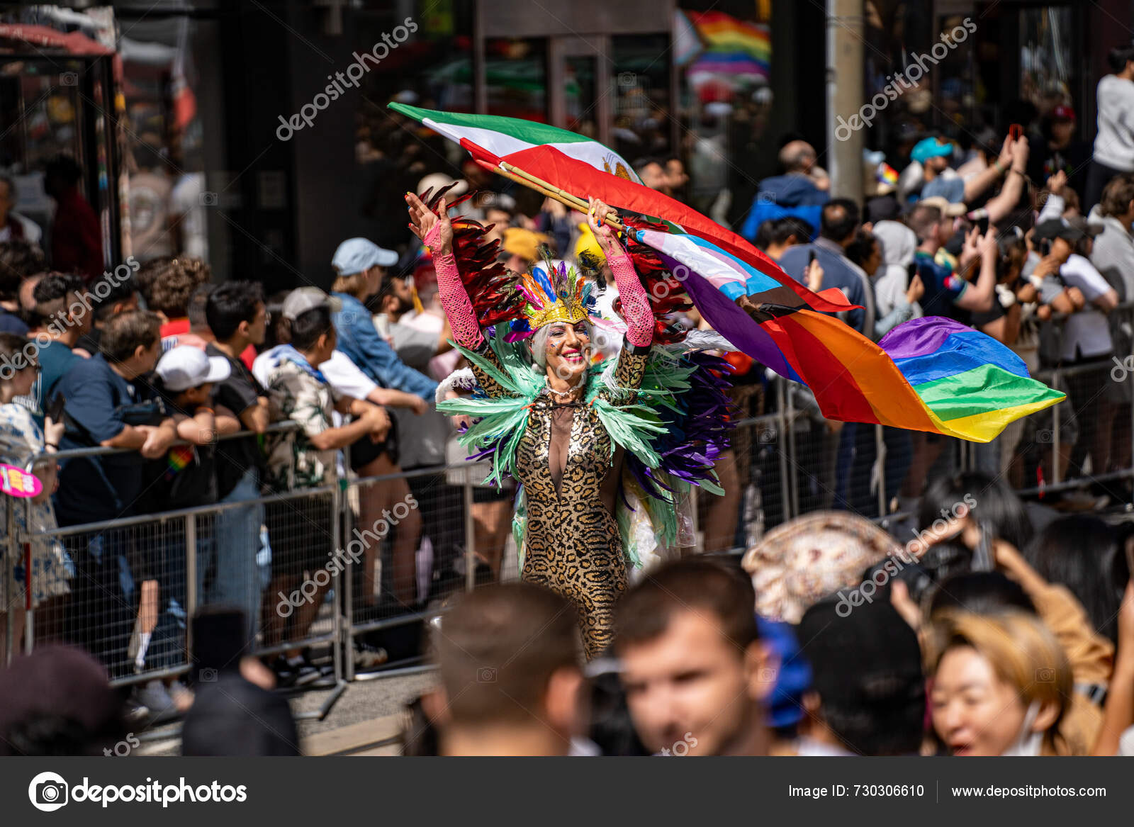 Crowds People 2024 Annual Pride Parade Downtown Toronto Toronto Canada — Stock Editorial Photo ...