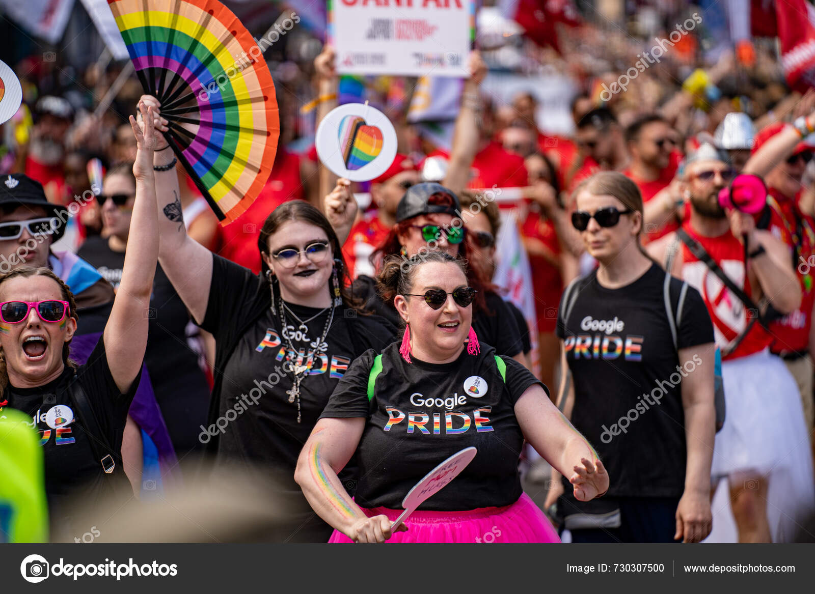 Crowds People 2024 Annual Pride Parade Downtown Toronto Toronto Canada — Stock Editorial Photo ...