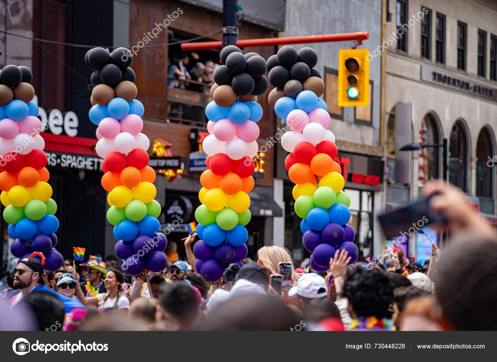 Participants 2024 Annual Pride Parade Downtown Toronto Toronto Canada Jun — Stock Editorial ...