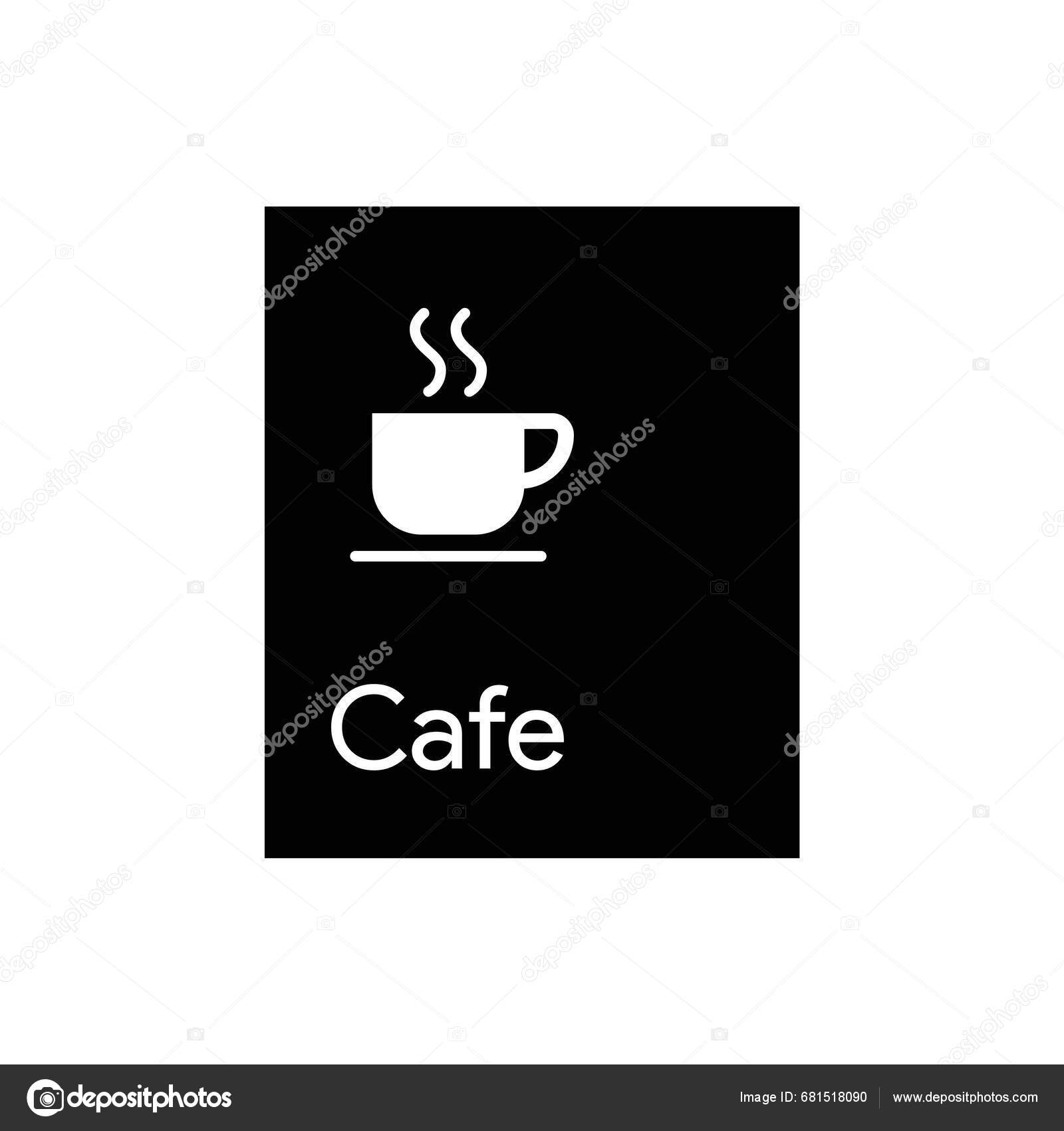 Cafe Restaurant Directional Wayfinding Signage Vektor Stok oleh ...