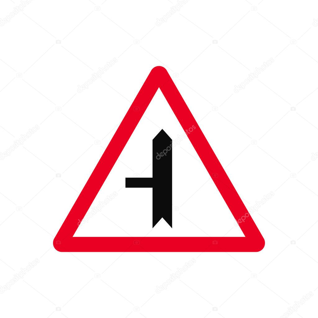 Signo de opción de giro recto o izquierdo 2024