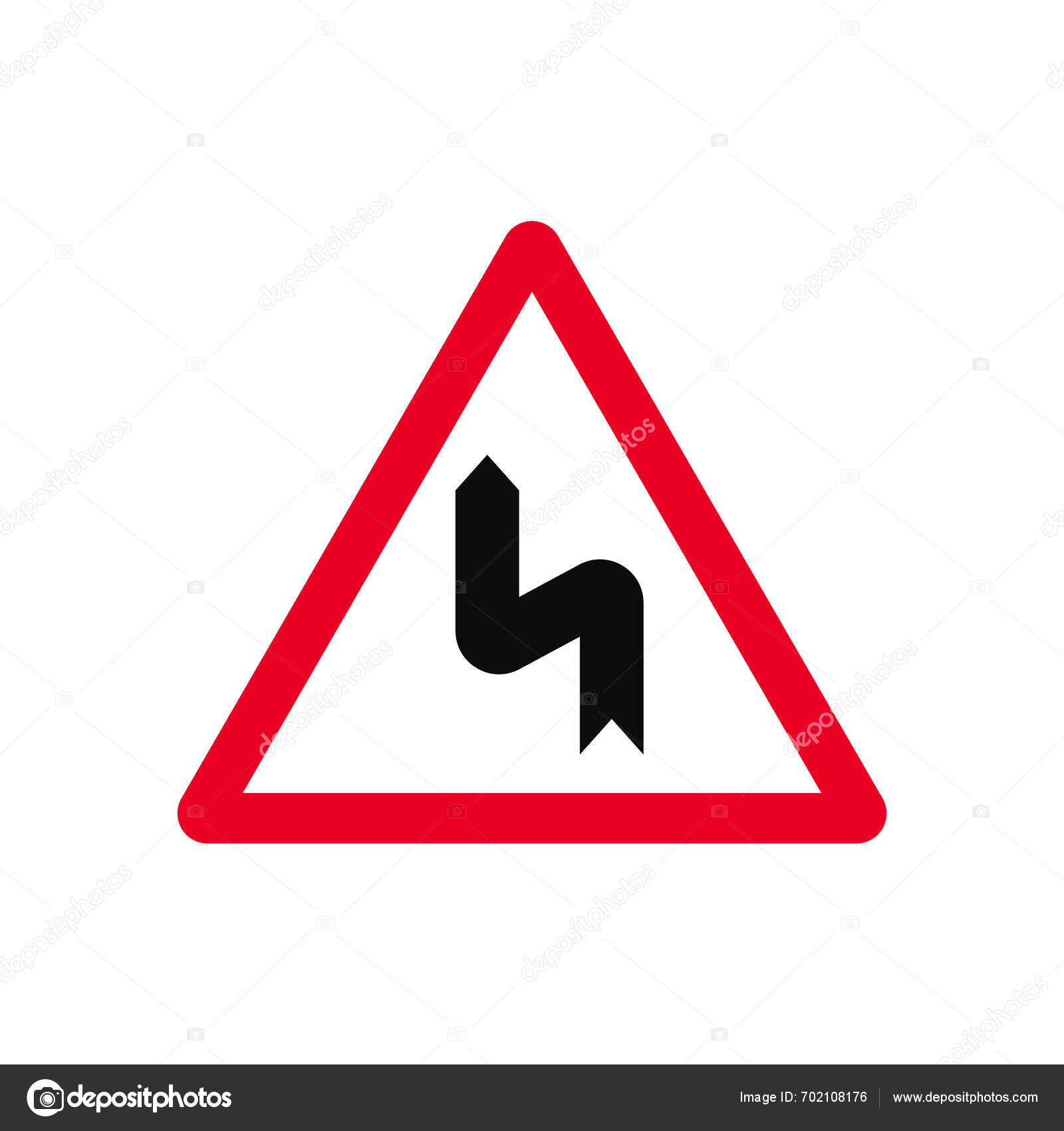 Double Curve First Left Right Stock Vector by ©rufatbunyadzade 702108176