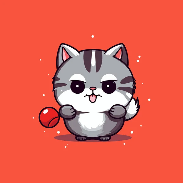 Pelota de gato imágenes de stock de arte vectorial | Depositphotos