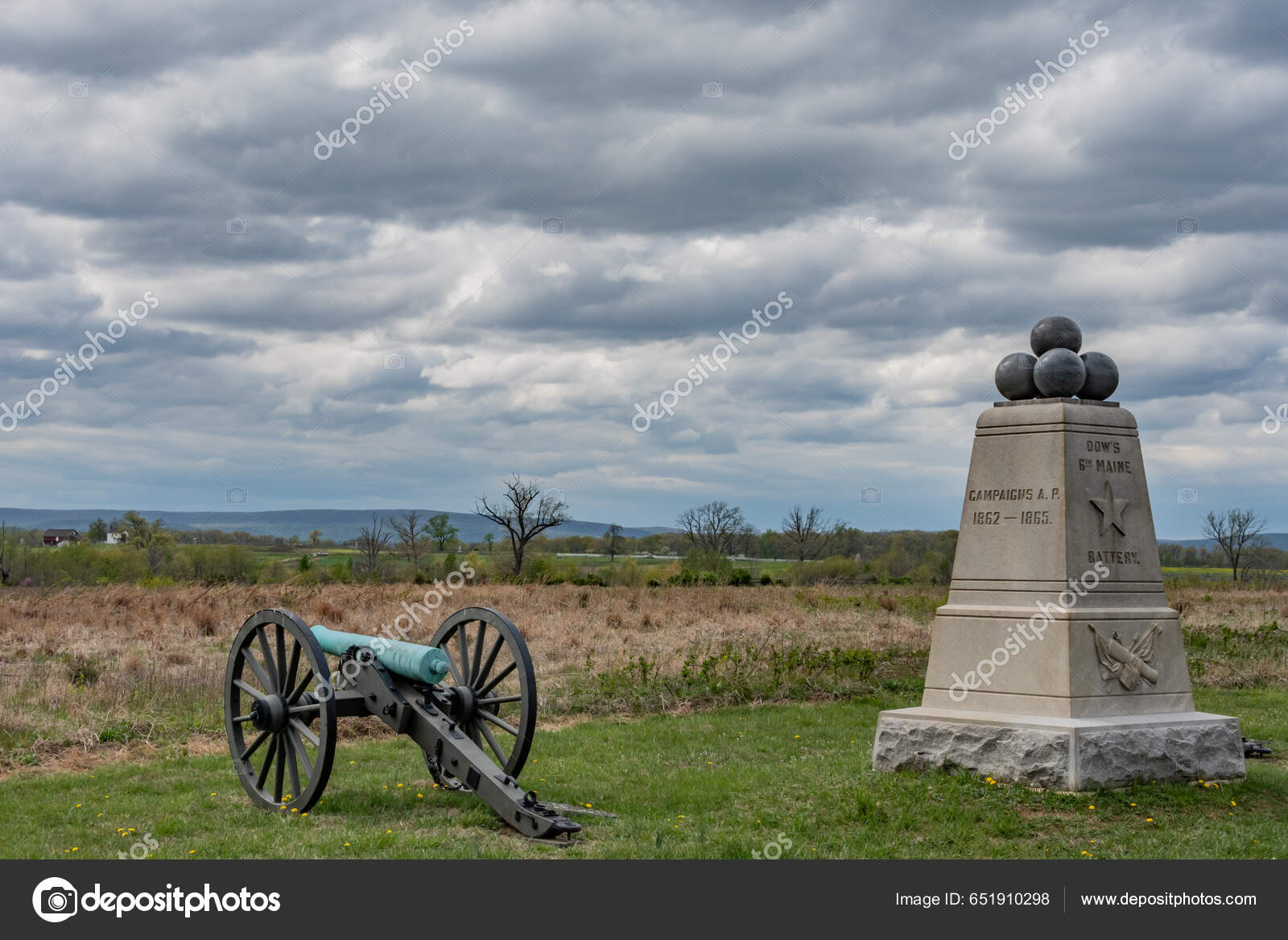 Hallowed Ground Spring Afternoon Gettysburg Pennsylvania Usa Gettysburg ...