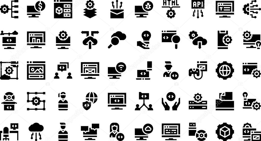 Iconos de software Colección de iconos vectoriales de alta calidad con ...