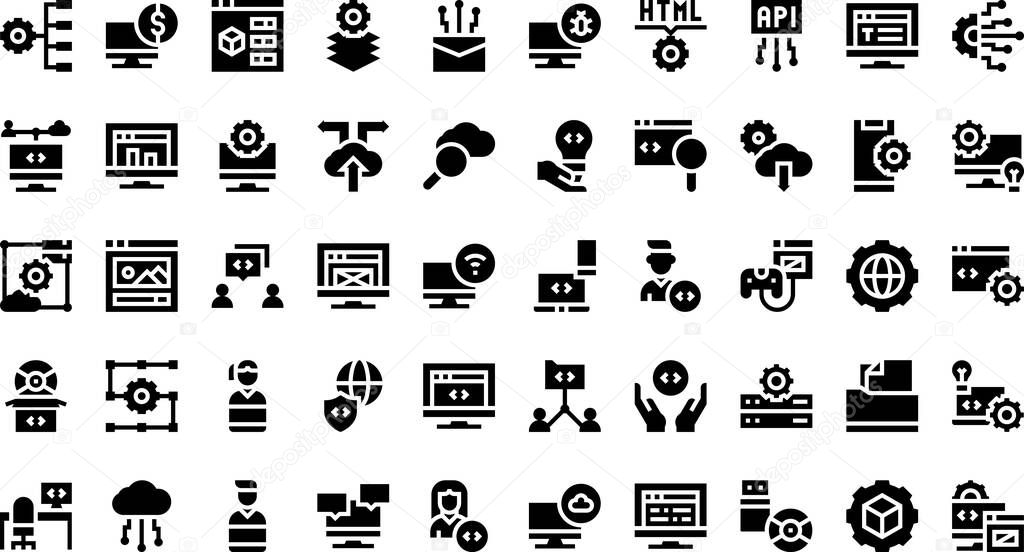 Iconos de software Colección de iconos vectoriales de alta calidad con ...