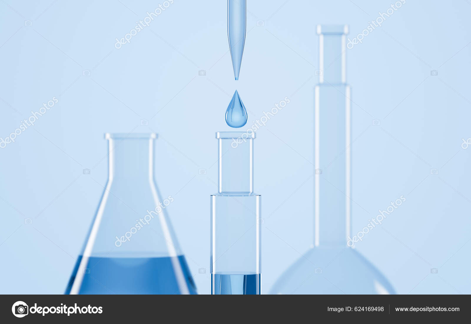 Glassware Lab Rendering Digital Drawing — Stock Photo © tinaji0718 ...