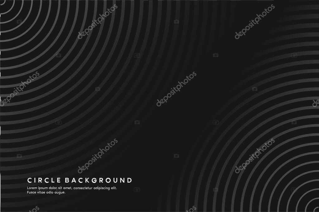 Fondo moderno círculo oscuro. Diseño de tecnología Circle. Fondo del ...