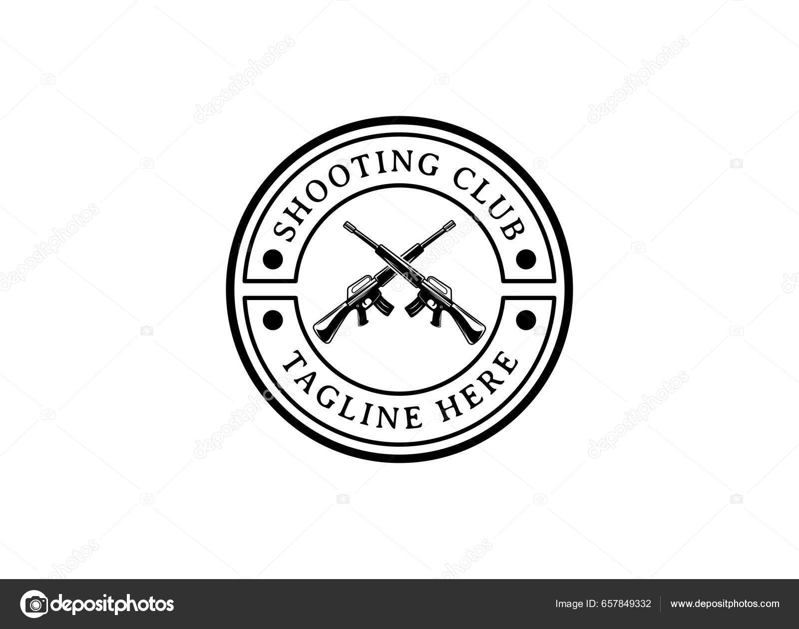 Creative Gun Logo Design Gun Logo Template Ready Use Gun Stock Vector ...