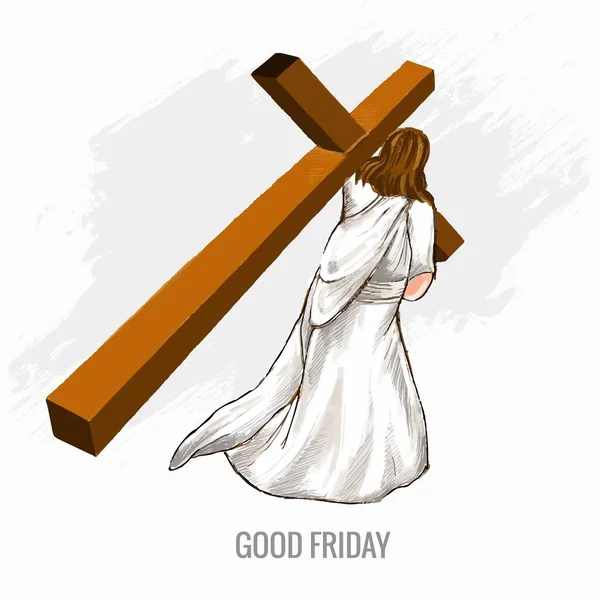 Good Friday Jesus Christ Son God Card Background Stock Vector by ...