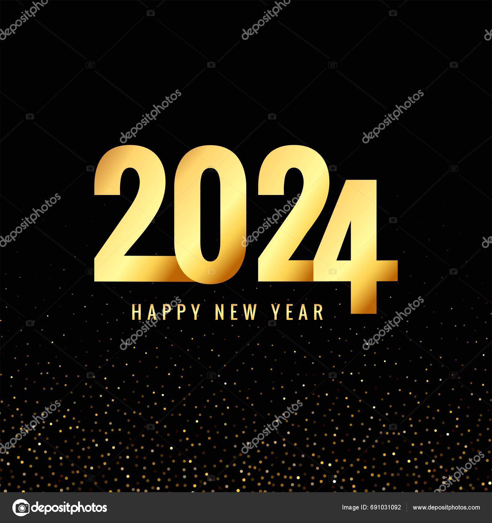 Elegant 2024 Celebration Card Festival Background Stock Vector by ...