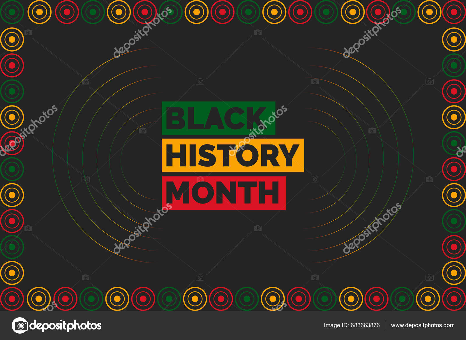 Black History Month Color Background African American History Month ...