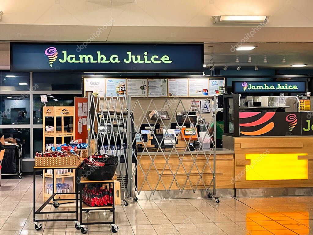 new york, united states - 07 november 2022: an outlet store of jamba ...