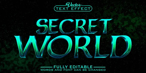 Cartoon World Vector Editable Text Effect Template Stock Vector by ...