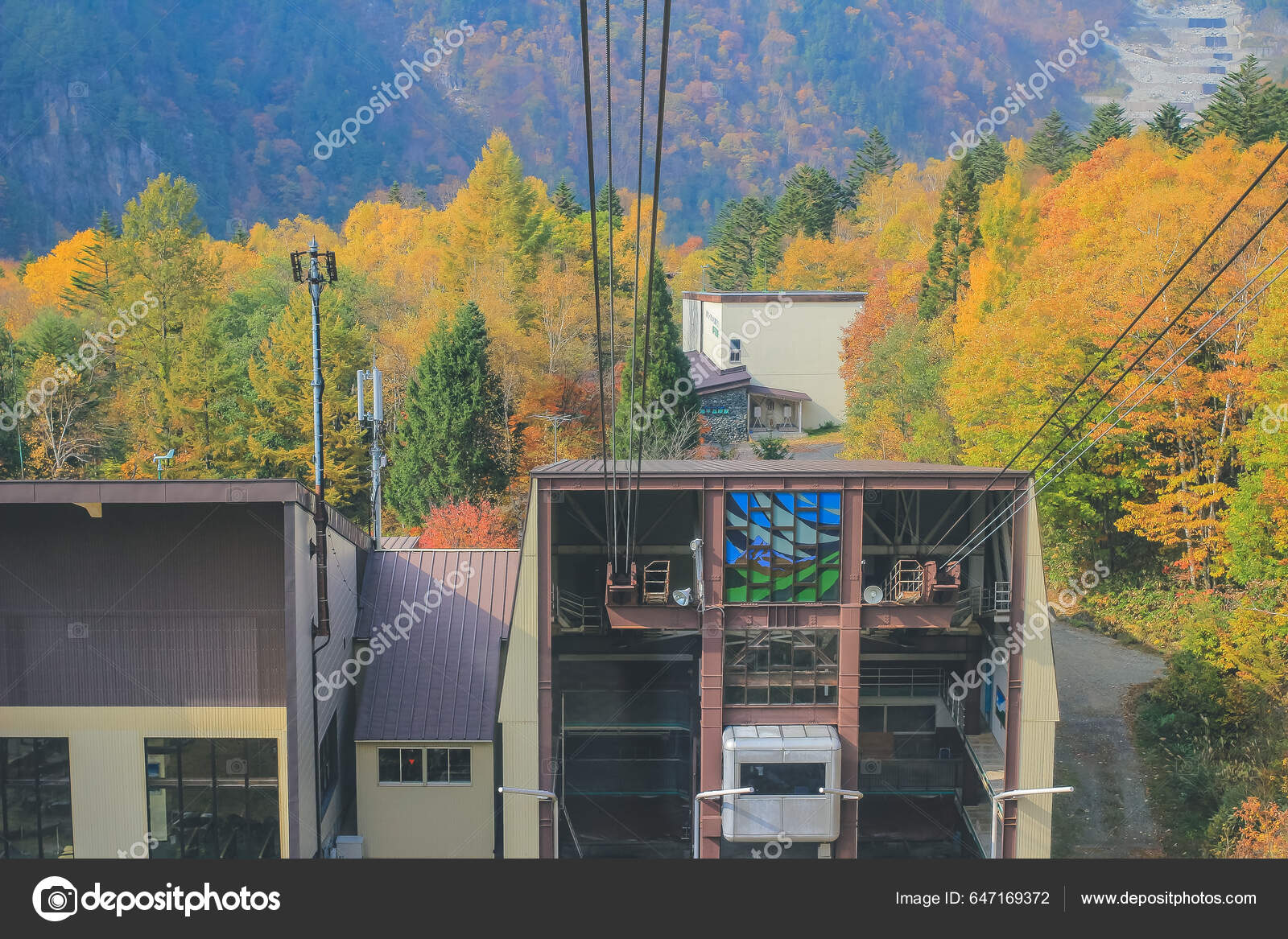 Double Decker Ropeway Ropeway Shinhotaka Mountain Oct 2013 – Stock ...