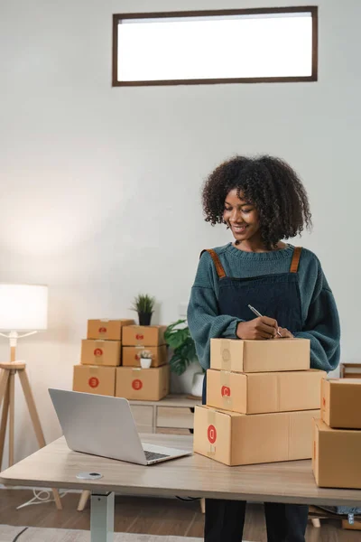 Entrepreneur, small business, SME, freelance woman working from home ...