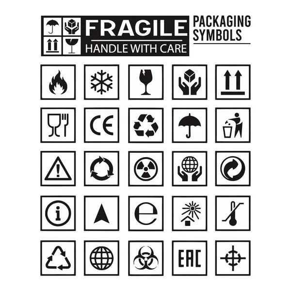 Packaging symbols Vector Images | Depositphotos