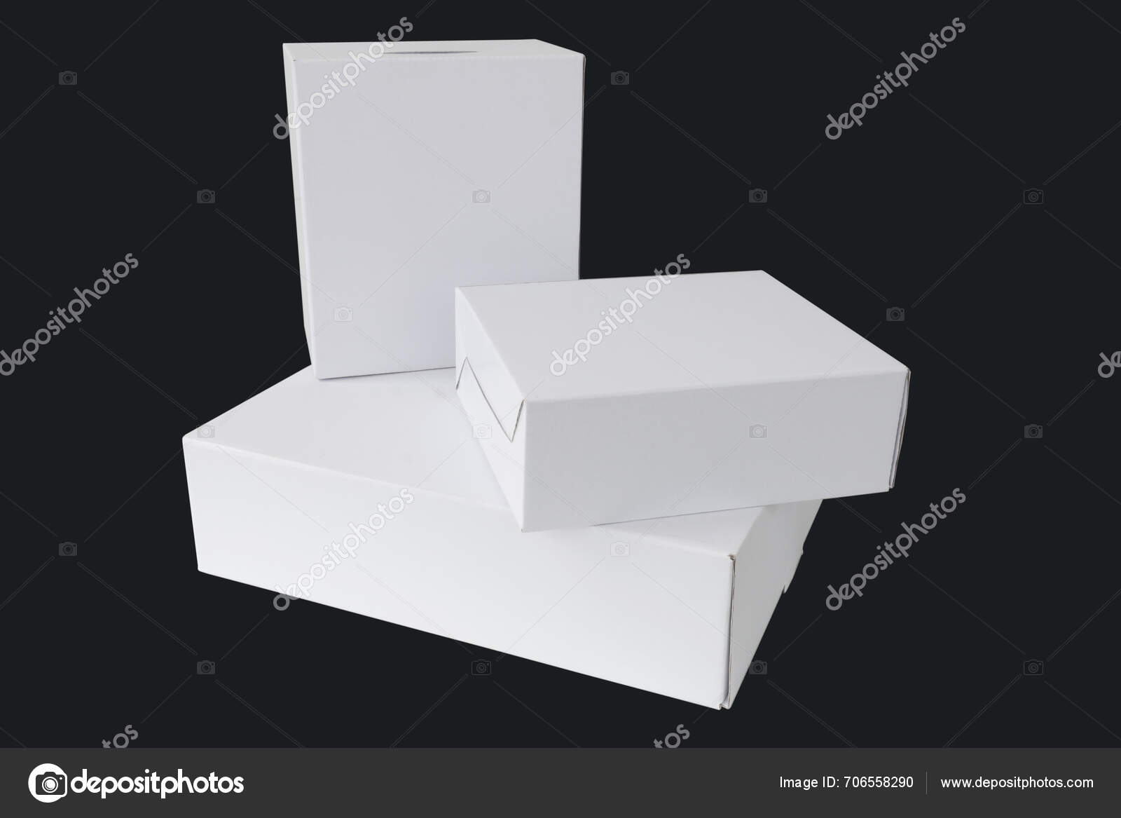 White Cardboard Boxes Cut Out — Stock Photo © Alexan-Draw #706558290