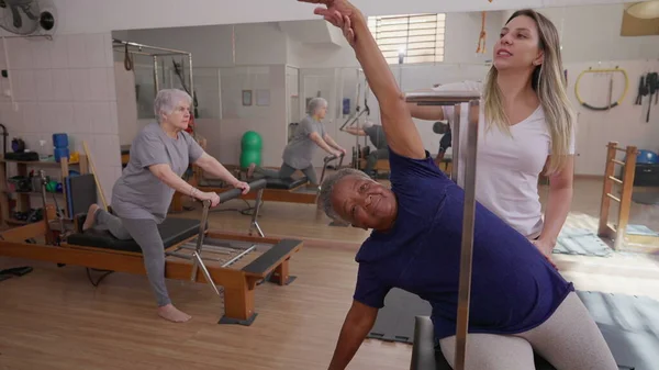 Older Black People Exercising