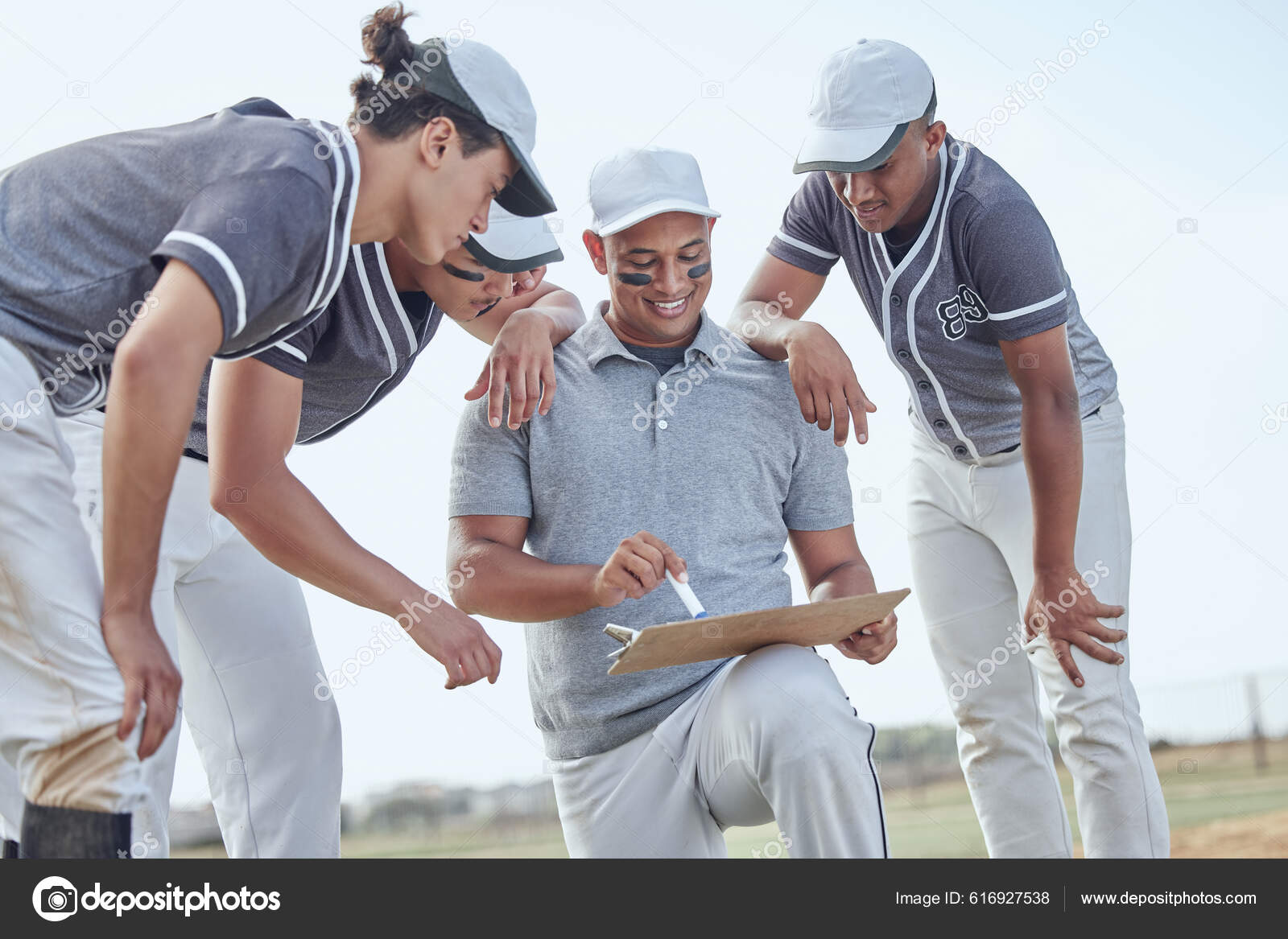 Baseball Teamwork Sports Coaching Strategy Support Game Planning ...