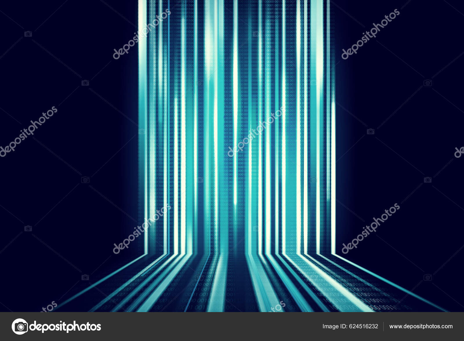 Data Superspeed Cropped View Data Stream Black Background — Stock Photo ...