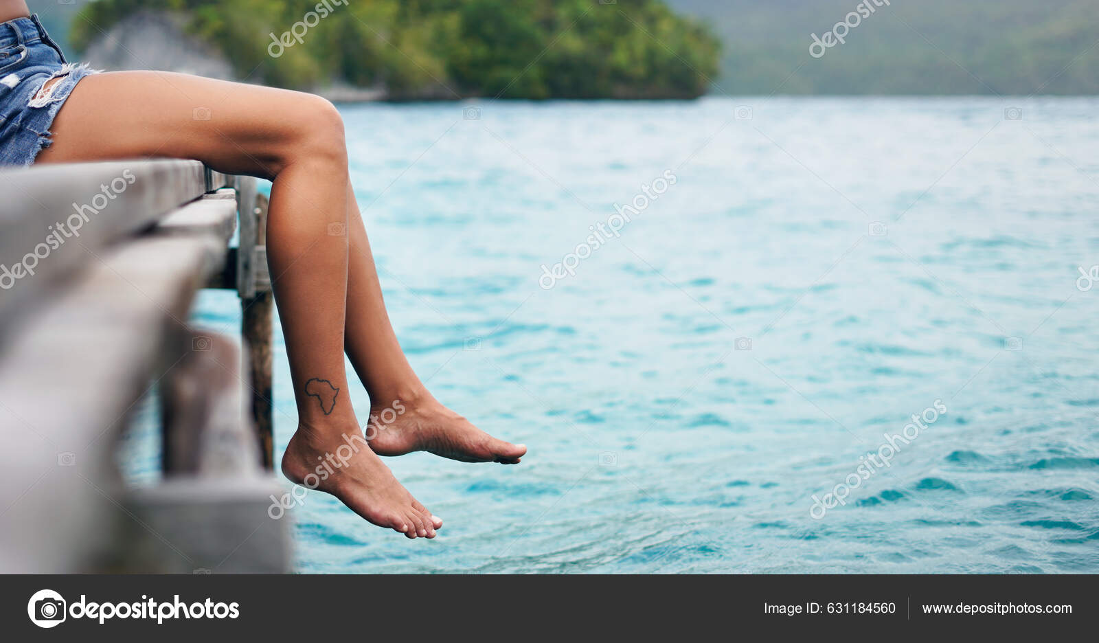 Theres Nothing Some Time Unrecognizable Woman Sitting Dangling Her Legs ...