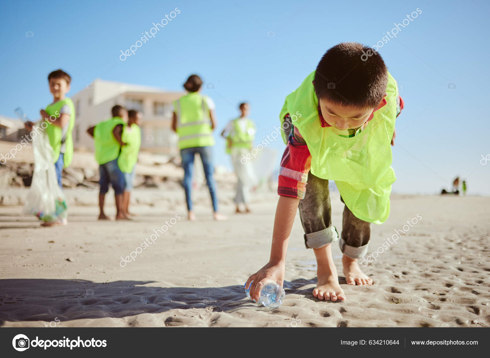 Children Cleaning The Environment