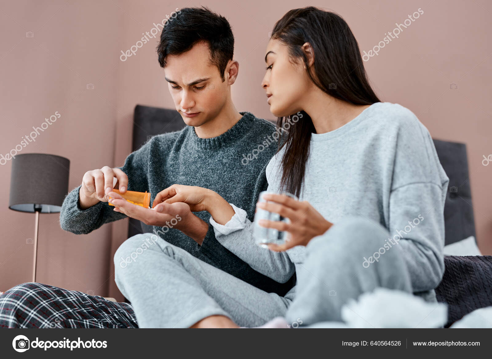 Couples Who Heal Together Stay Together Young Couple Taking Medication ...