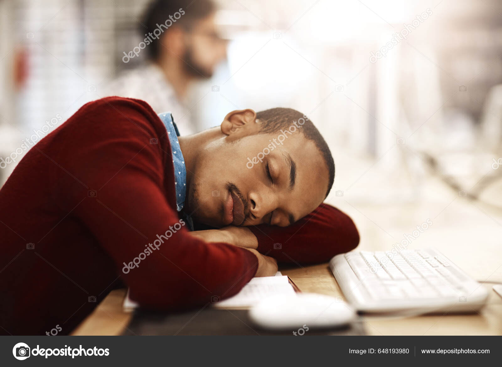 Sleeping Student At Computer