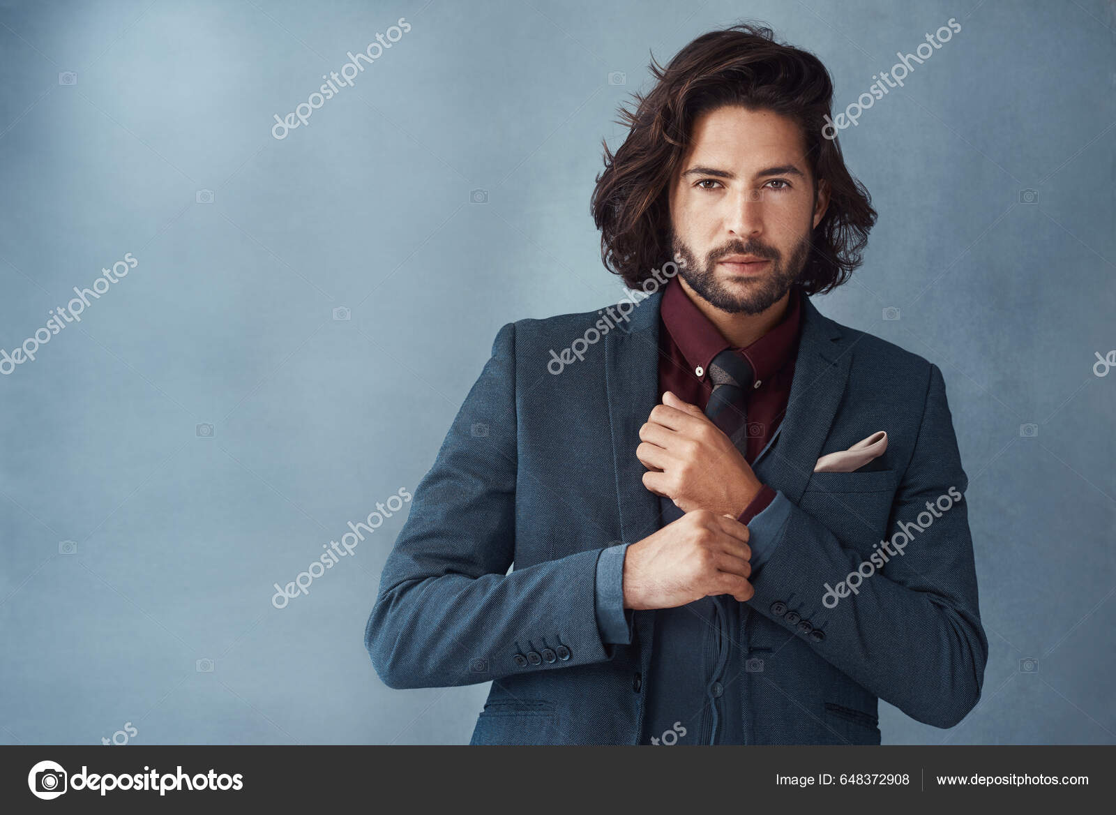 Real Style Real Man Studio Shot Handsome Dapper Young Man — Stock Photo ...