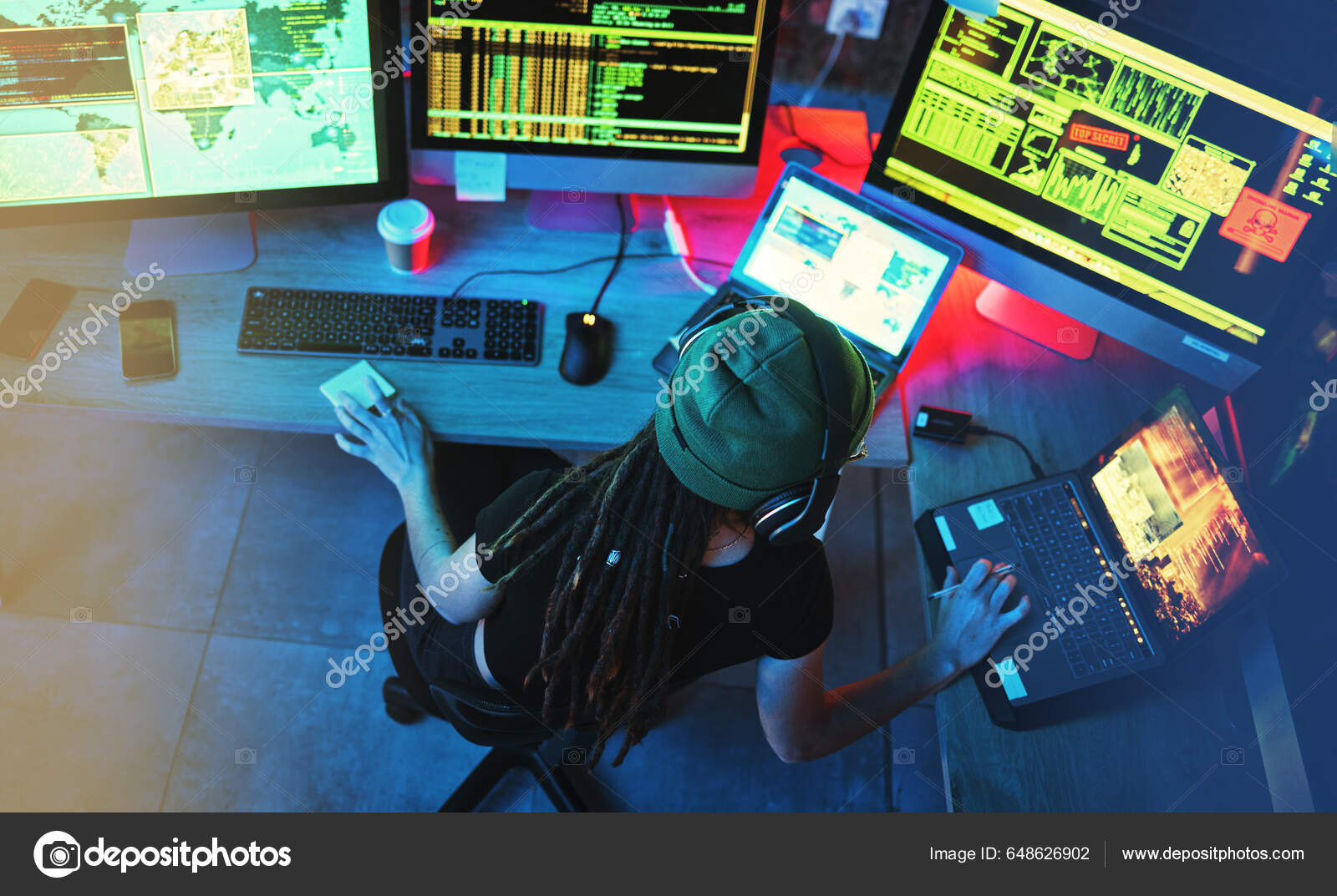 Female Computer Hacker