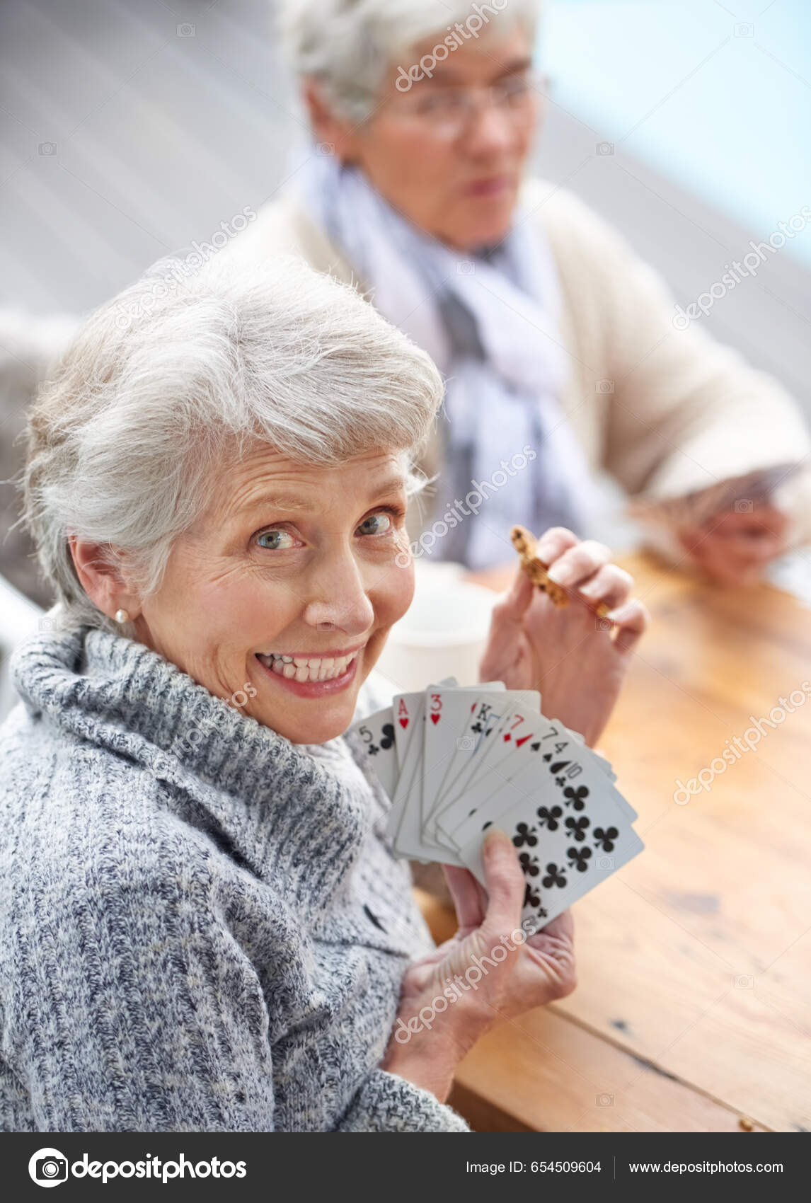 Old People Playing Poker