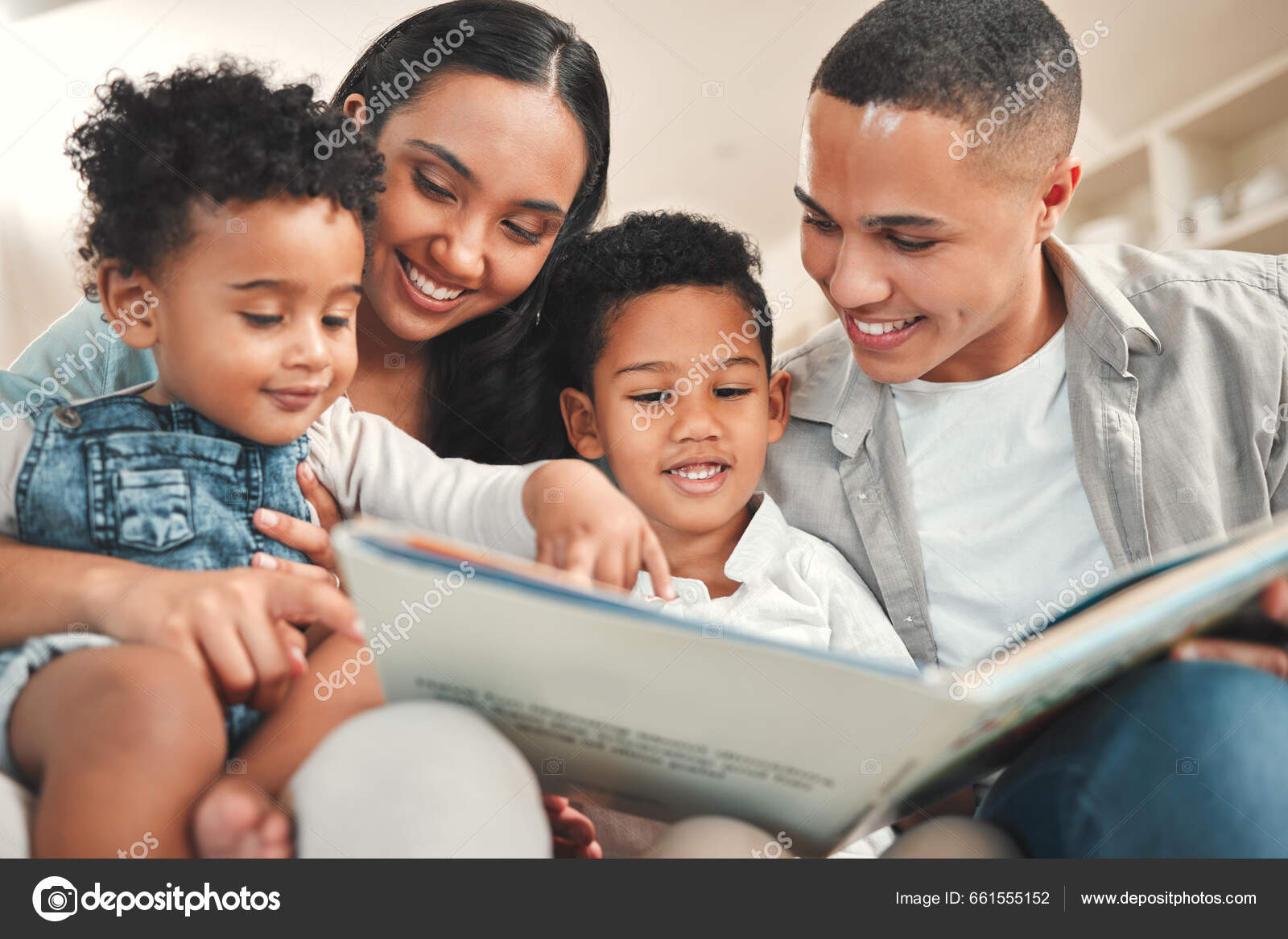 Family Reading Together