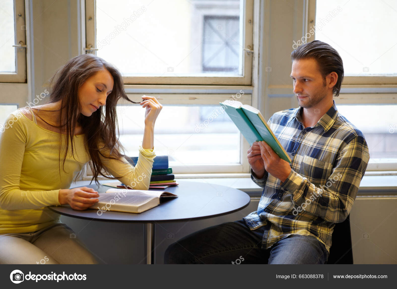 Reading Education Couple College Library Learning Studying Research ...