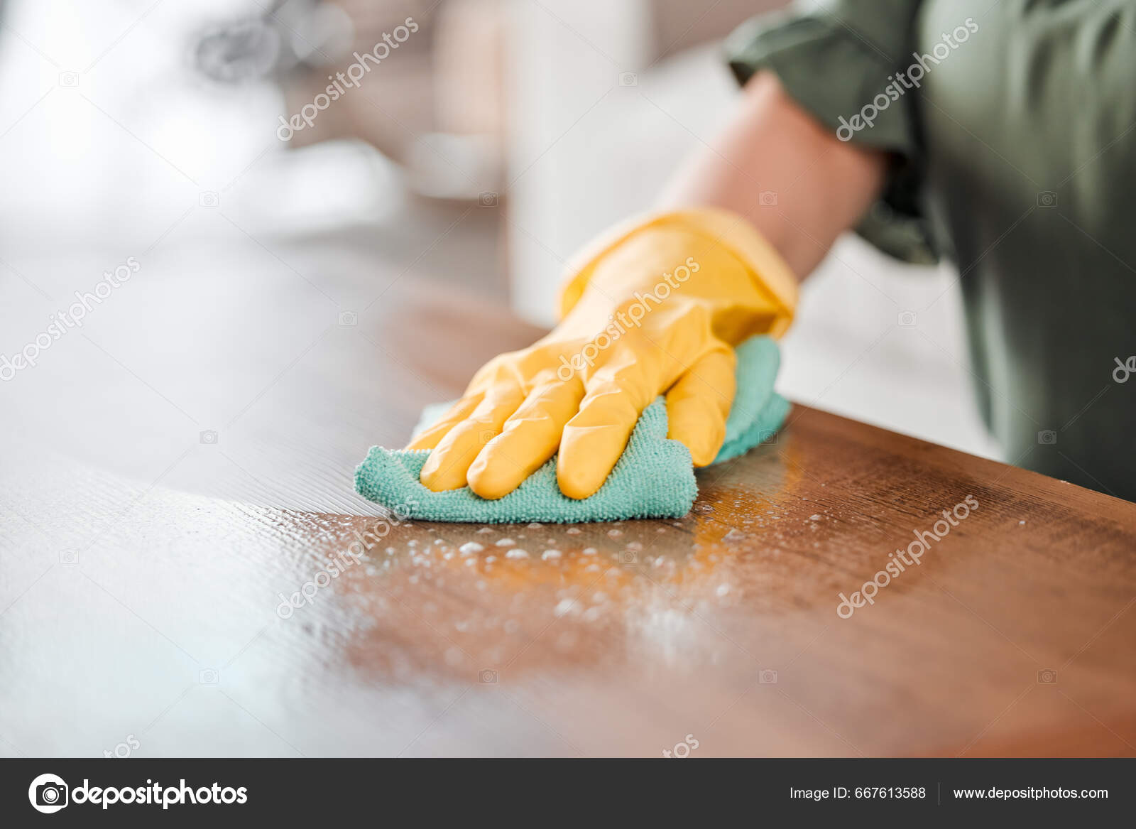 Hands Cleaning Bacteria Wooden Table Hygiene Disinfection Sanitize ...