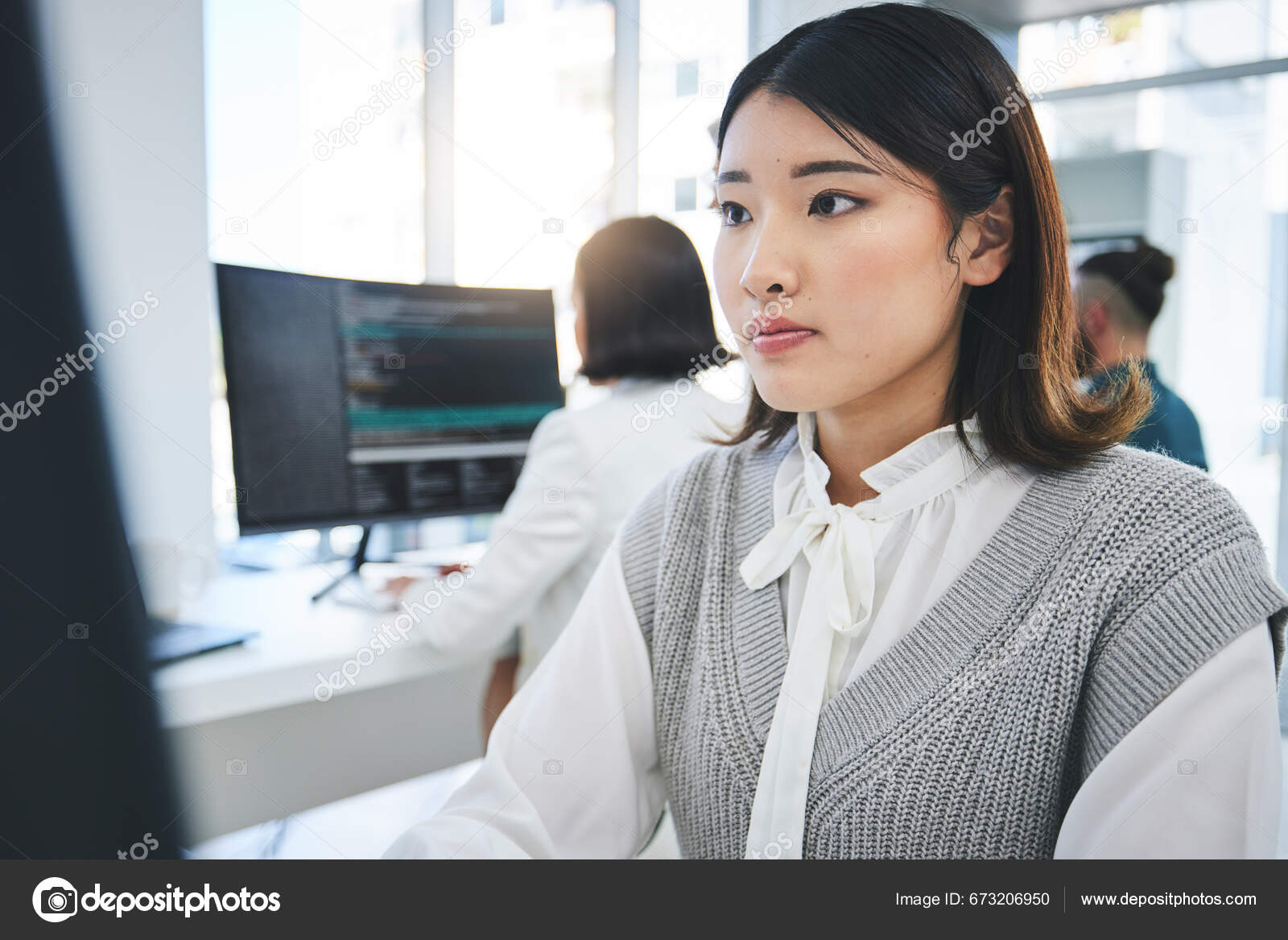 Programming Developer Computer Business Woman Office Coding Software ...