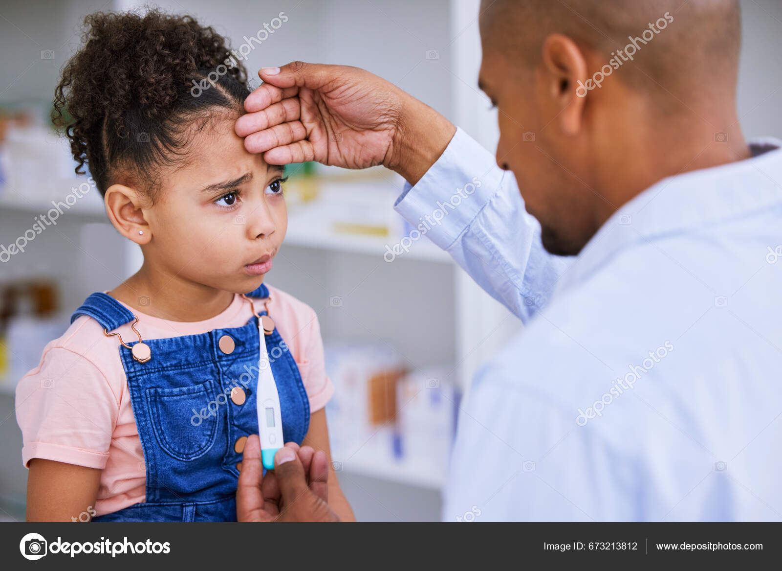 Check Fever Thermometer Child Pediatrician Pharmacy Health Sick ...