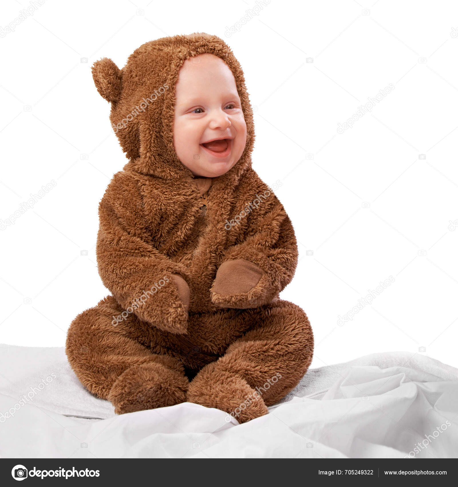 Studio Toddler Onesie Costume Bear Child Joy Fun Baby Newborn — Stock ...