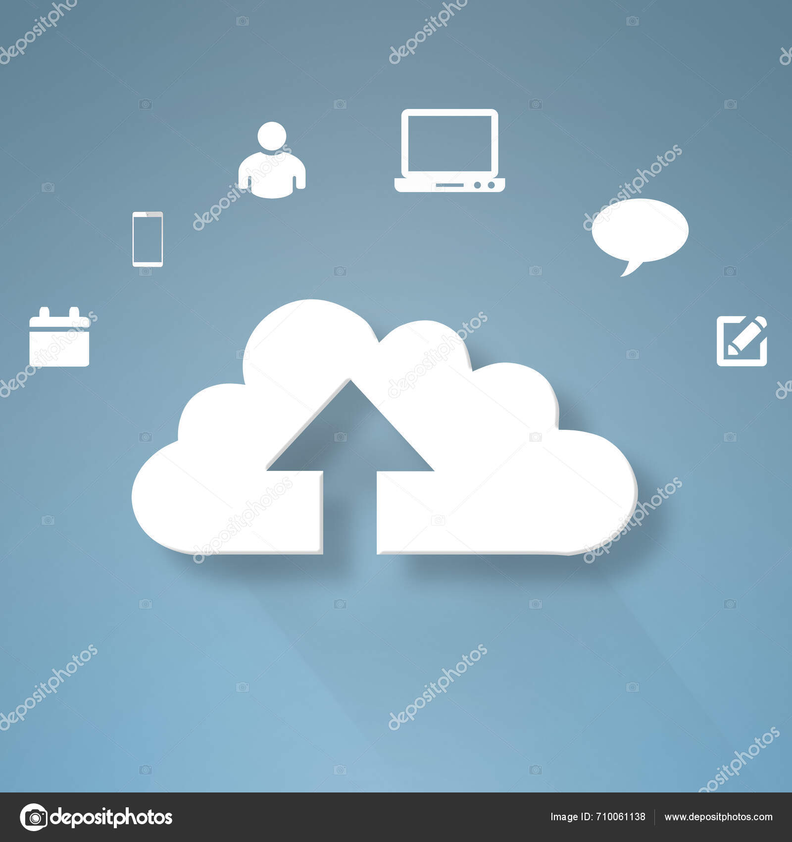 Software Cloud Computing Network Connection Gadgets Data Storage