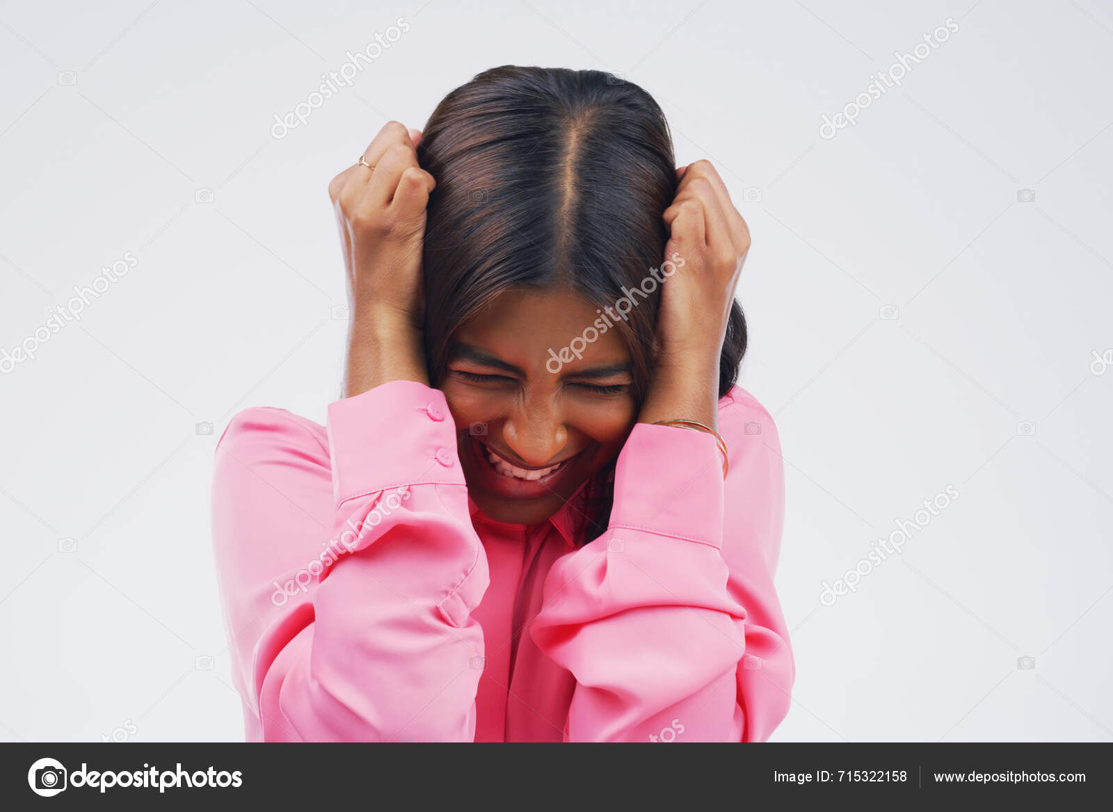 Stress Frustrated Woman Studio Crisis Fail Mistake Mental Health ...