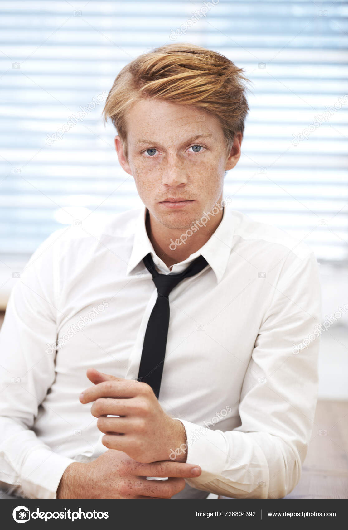 Serious Portrait Businessman Office Internship Corporate Legal Career ...