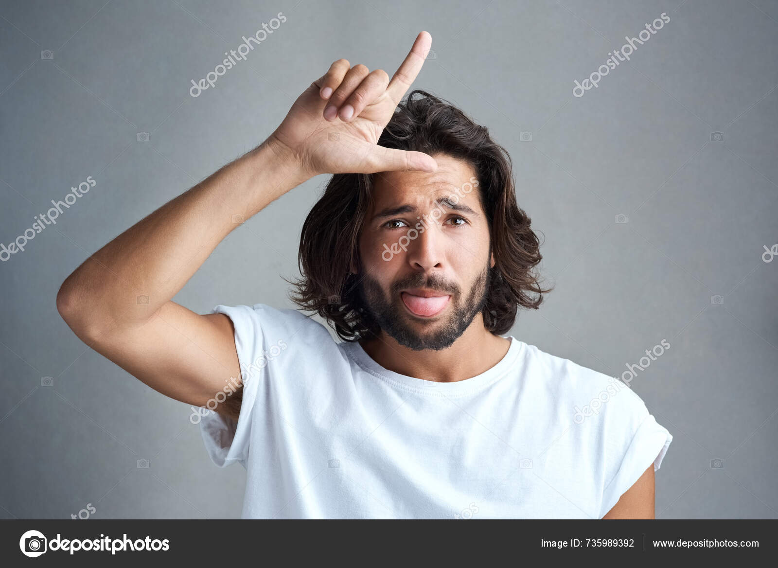 Studio Portrait Man Loser Gesture Mistake Fail Angry Opinion Wrong ...