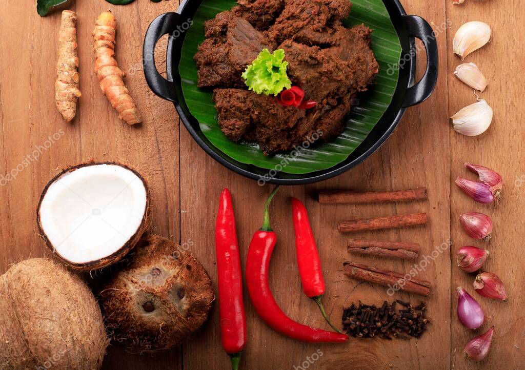 Selected Focus Rendang or Randang is The Most Delicious Food in the ...
