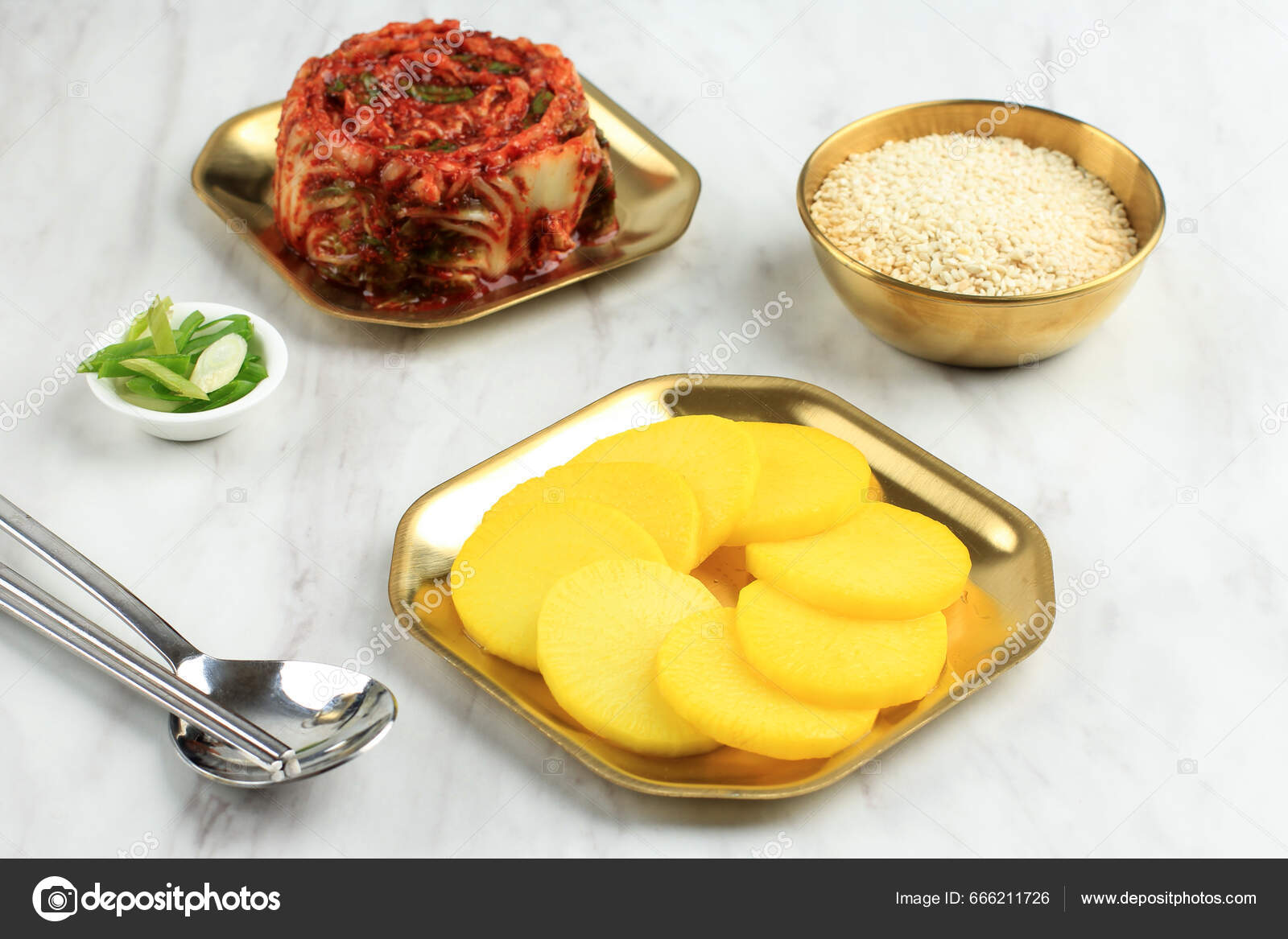 Danmuji Takuan Rábano Marinado Tradicional Japonés Coreano Con Kimchi ...