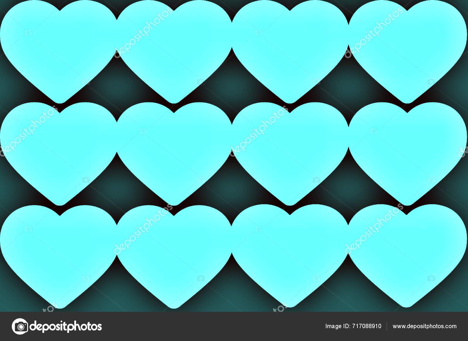 Light Blue Color Heart Design Background — Stock Photo © atulc8900 ...