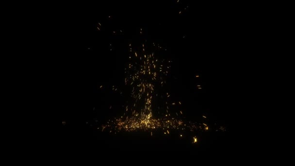 Special Effect Spark Particles Black Background Sparks Metal Friction ...