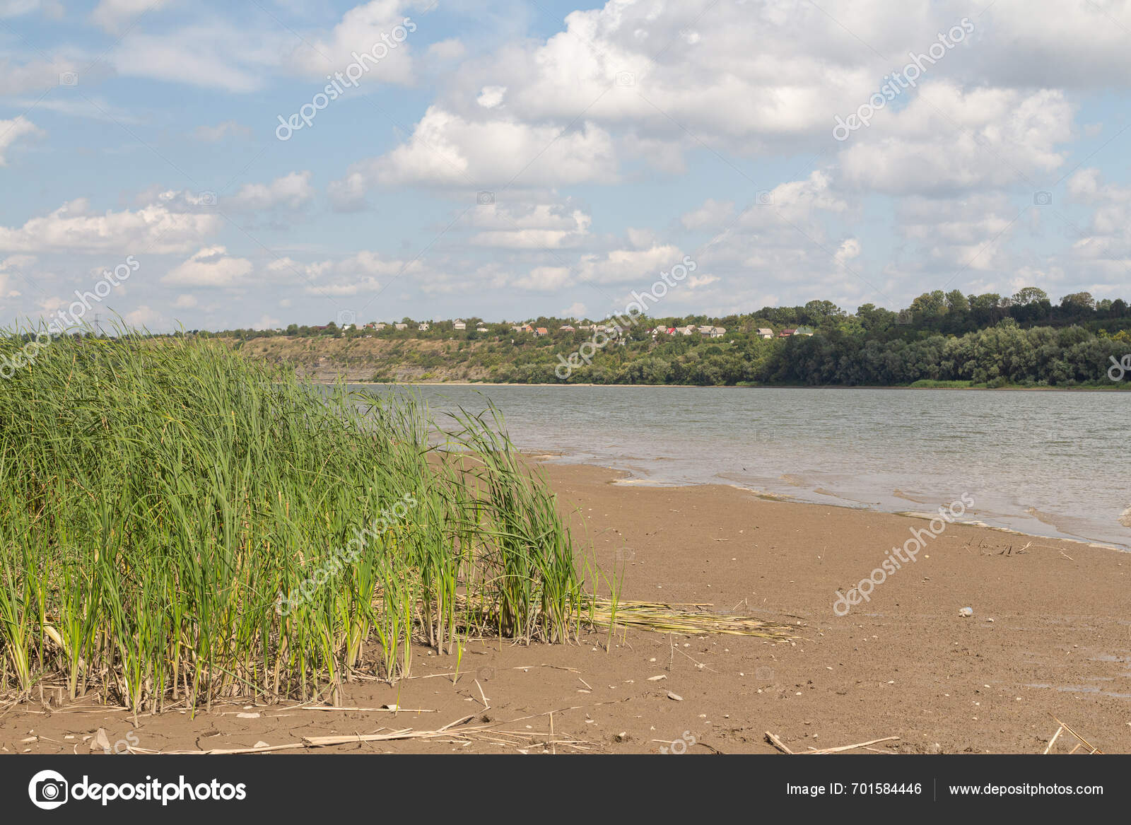 Sandy Bank Dniester River Ukraine — Stock Photo © falkoner #701584446