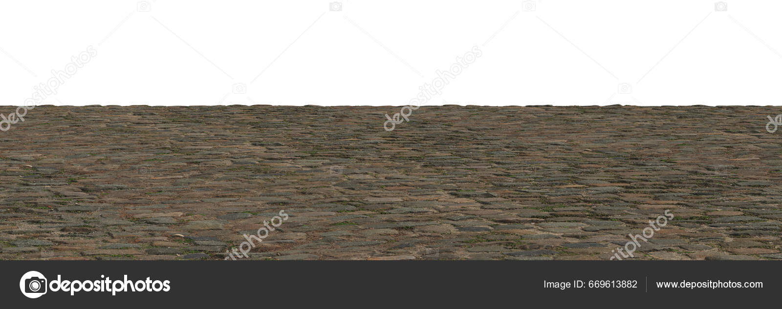 Illustration Pavement Paving Stone Block Tile Texture Perspective View ...