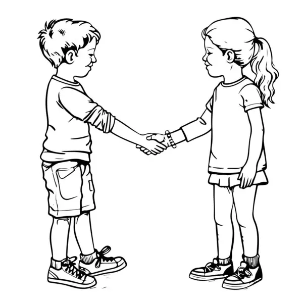 10,563,566 Kids shaking hands Vector Images | Depositphotos