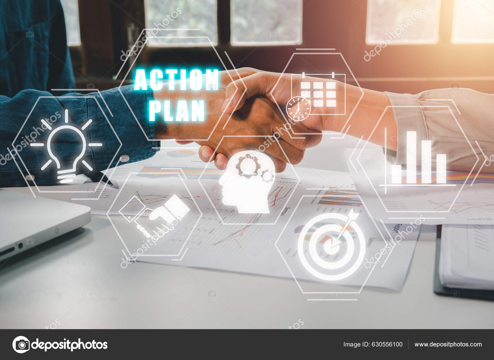 Plan Acción Estrategia Visión Planificación Dirección Concepto ...